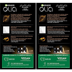 Garnier Hair Color Olia Ammonia-Free Permanent Hair Dye, H02 Highlights for Blondes, 2 Count (Packaging May Vary)