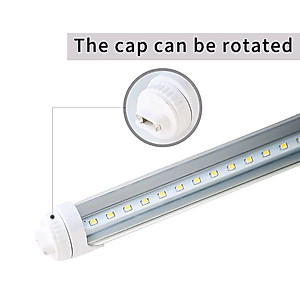 GreenSun 10 PCS R17D 6FT LED Tube Light, 30W F72T12/CW/HO LED Replacement 6FT, Super Bright 5500K Daylight for Commercial Household Lighting, Clear Cover