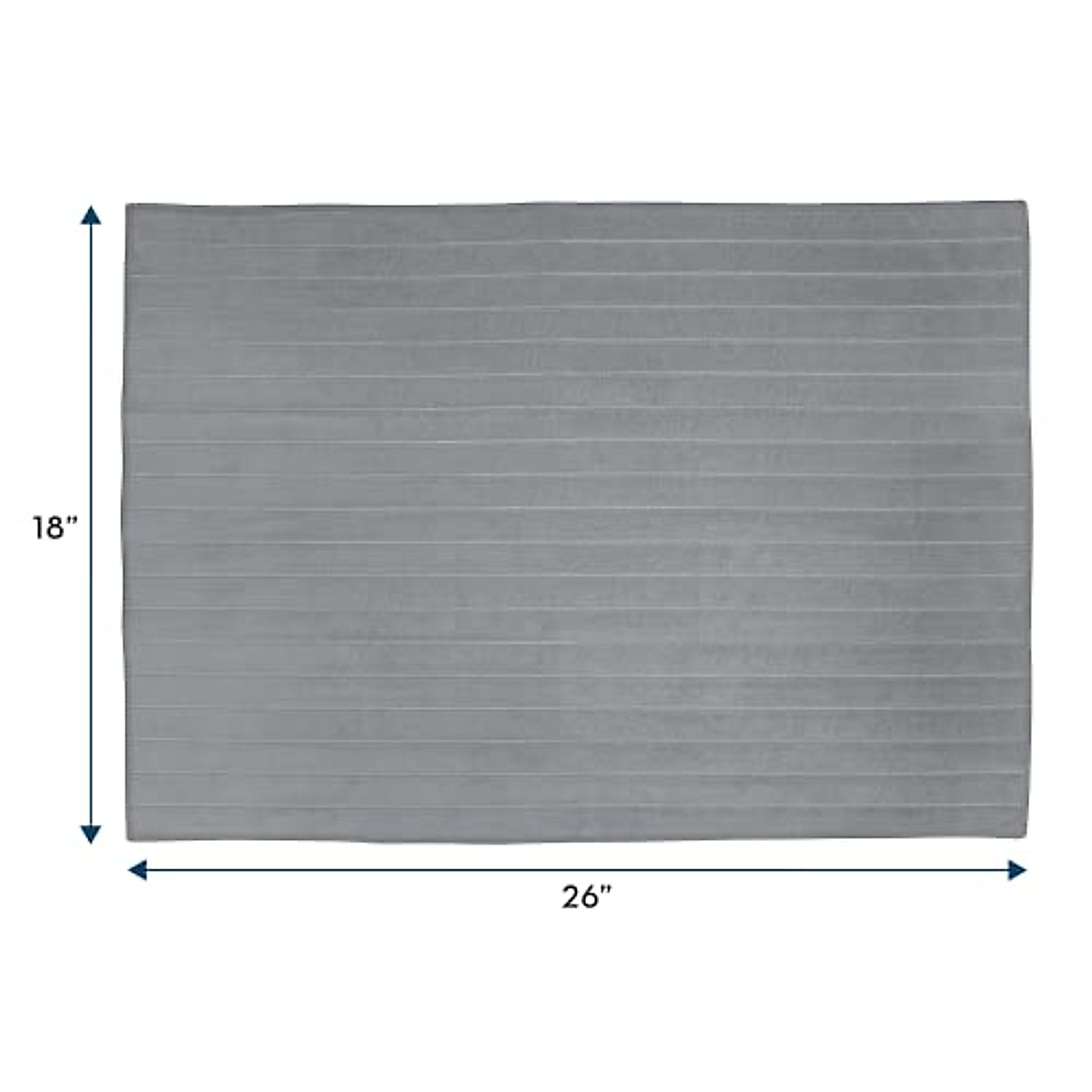 S&T INC. Soft, Absorbent Hand Towel with Hanging Loop, Microfiber Dish Towels for Kitchen, 5 Pack, 18 Inch x 26 Inch, Grey