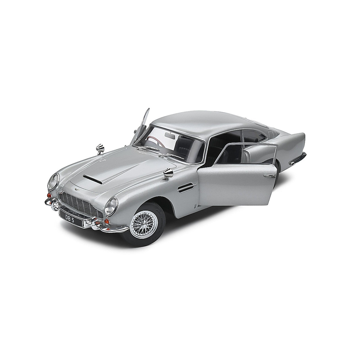 Solido S1807101 1:18 1964 DB5-Silver Birch Aston Martin Collectible Miniature car, Silver,Unisex Adult