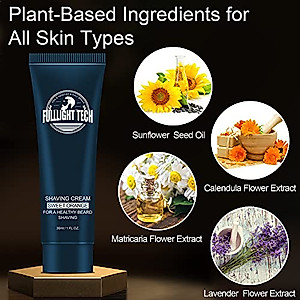 Shaving Cream,Travel Shave Cream Gift Set Close Shave Luxury Mens Shaving Cream Kit Unique Gift for Christmas Stocking Stuffers Birthday Gifts for Men Him Dad Adult Husband Boyfriend