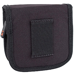 Pro Tec Protec Trumpet/Small Brass Multiple (3-Piece) Nylon Mouthpiece Pouch with Zipper Closure, Model A219ZIP,Black