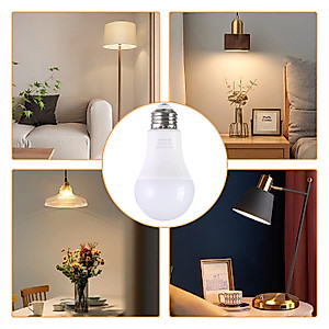 MXhme A19 LED Light Bulbs with Remote Control, 800LM 9W (60W Equivalent) Bulbs,Stepless Dimmable 3000K-6000K,E26 Base,CRI 80+,2.4GHz,25000+ Hours Lifespan,Light Bulb for Home Decor,2Bulb & 1Remote