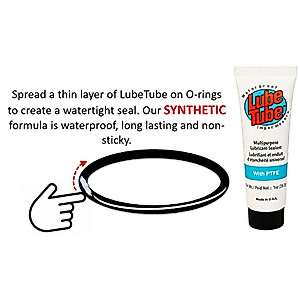 2-Pack: 4oz LUBE TUBE Pool/Spa O-Ring Lubricant (Service Tech Size)