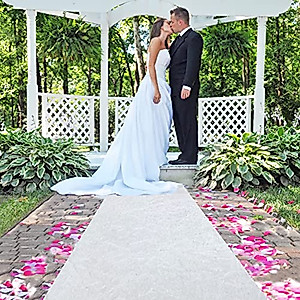 White Aisle Runner Aisle Runner for Wedding Velvet Aisle Carpet 2FTx15FT Wedding Accessories Romantic Velvet Fabric Floor Aisle Runner for Wedding Ceremony Decorative Aisle Rugs for Birthday Events