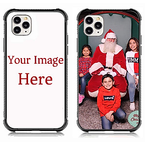 milika Custom Pictures Phone Case for iPhone 11 Pro max Personalized Custom Phone Cases Customized Slim Soft and Hard tire Shockproof Protective Anti-Scratch Phone Cover Case Make Your Own case