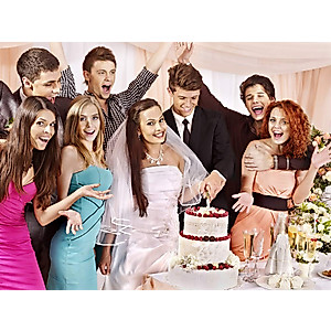 Le'raze 2 Piece Gold-leaf (twig) Cake Server Set. 1 Cake Knife and 1 Cake Server. Leaf Design 2 Tone Made of Stainless Steel and Brass. Ideal for Weddings, parties, Elegant Events