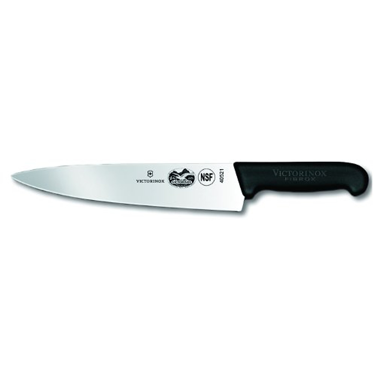 Victorinox 10 in. Chef's Knife & Fibrox Pro 6-inch Curved Boning Knife with Semi-Stiff Blade, Black