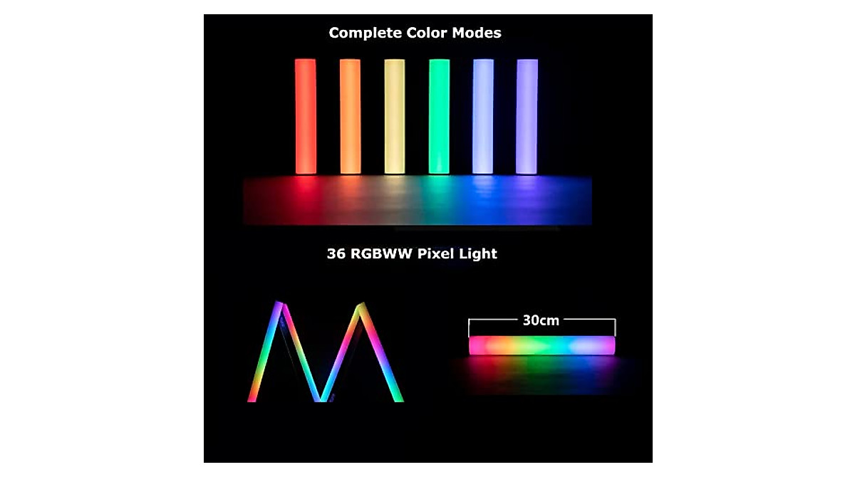 Aputure MT Pro RGB Wand – 7.5W Bi-Color Pixel-Mappable LED Light