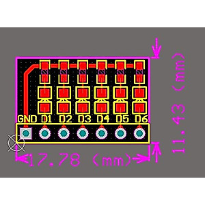Eletechsup Electronic Starter Hobby Kit Button Key Module & LED Board (5)
