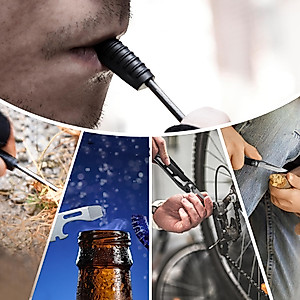 Multi Tool Pocket Knife for Men, Tactical Folding Knife, Survival Camping Knife with Fire Starter,Whistle,Screwdriver,Bottle Opener, Gifts for Men, Outdoor, Camping,Survival,Emergency,Fishing,Hiking