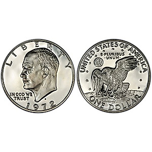 1972 S 40% Silver Ike Eisenhower Dollar Gem Proof Condition