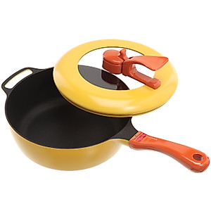 Wahei Freiz Hirano Remy Wahei Freiz Remi Hirano Remi Pan, Yellow, Width 17.7 x Depth 9.8 x Height 6.3 inches (45 x 25 x 16.2 cm)