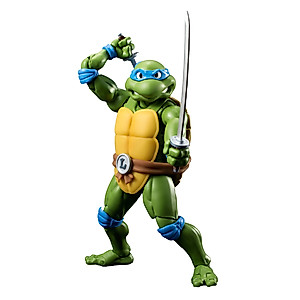 Bandai TAMASHII NATIONS S.H. Figuarts Leonardo "Teenage Mutant Ninja Turtles" Action Figure, 6 inches (BAN06450)