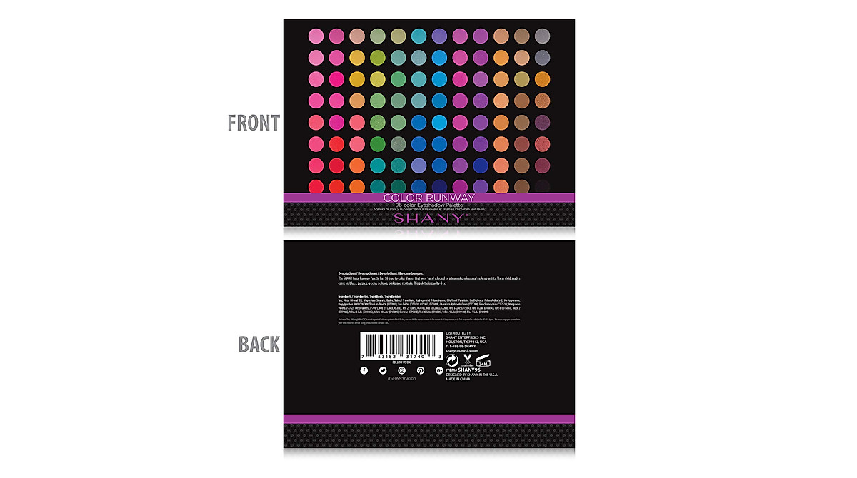 SHANY 96 Color Runway Eyeshadow Palette for All Looks