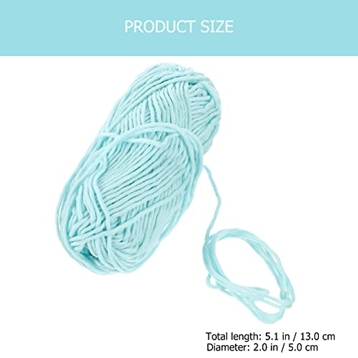 VICASKY 1 Roll Glowing Yarn Luminary Embroidery Thread Sweaters Yarn Cotton Knitting Thread Polyester Yarn Skeins Macrame Cord Hat Accessories Polyester Crochet Yarn Manual Sweater Yarn