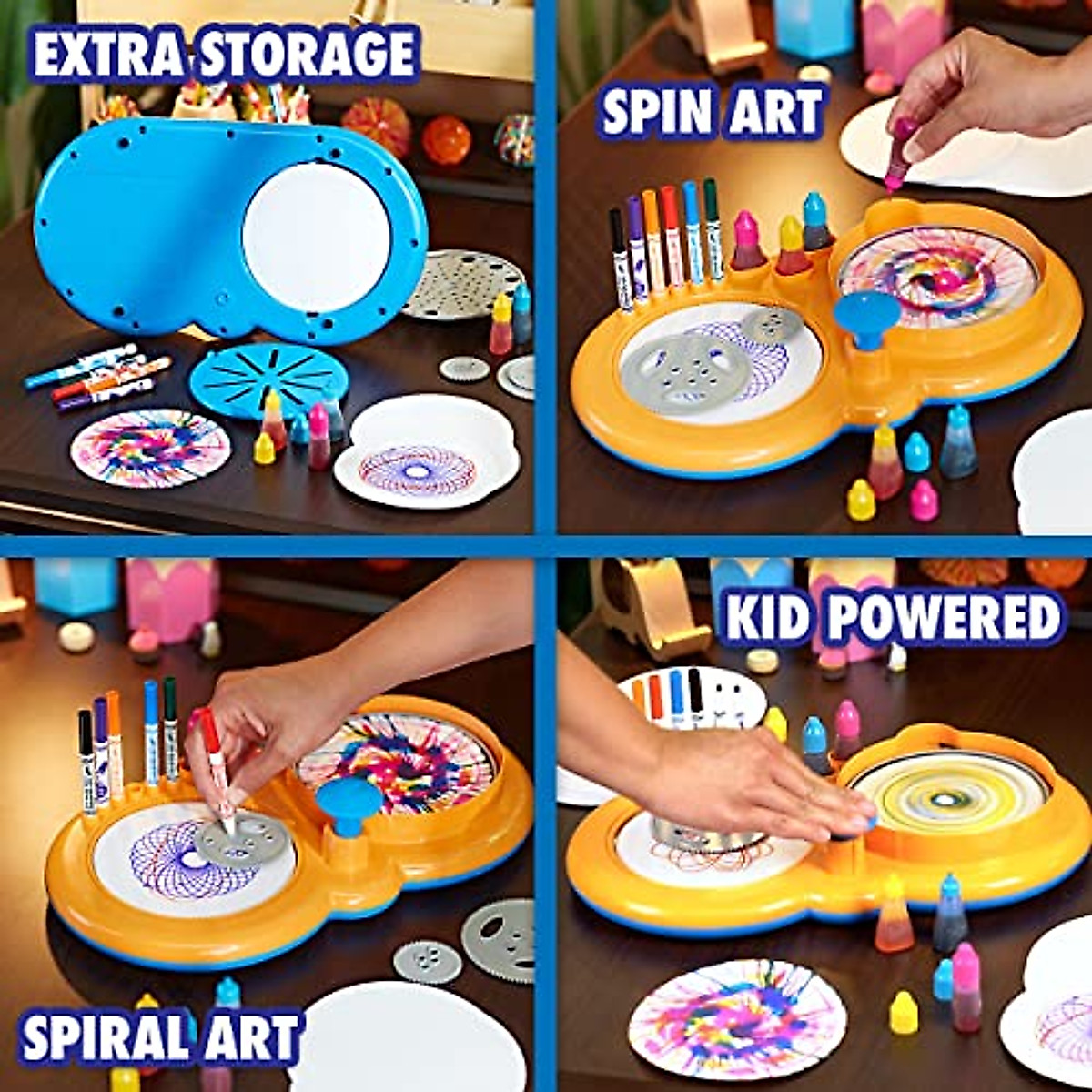 Crayola Spin & Spiral Art Station Deluxe, DIY Crafts, Toys for Boys & Girls, Gift, Ages 5, 6, 7, 8