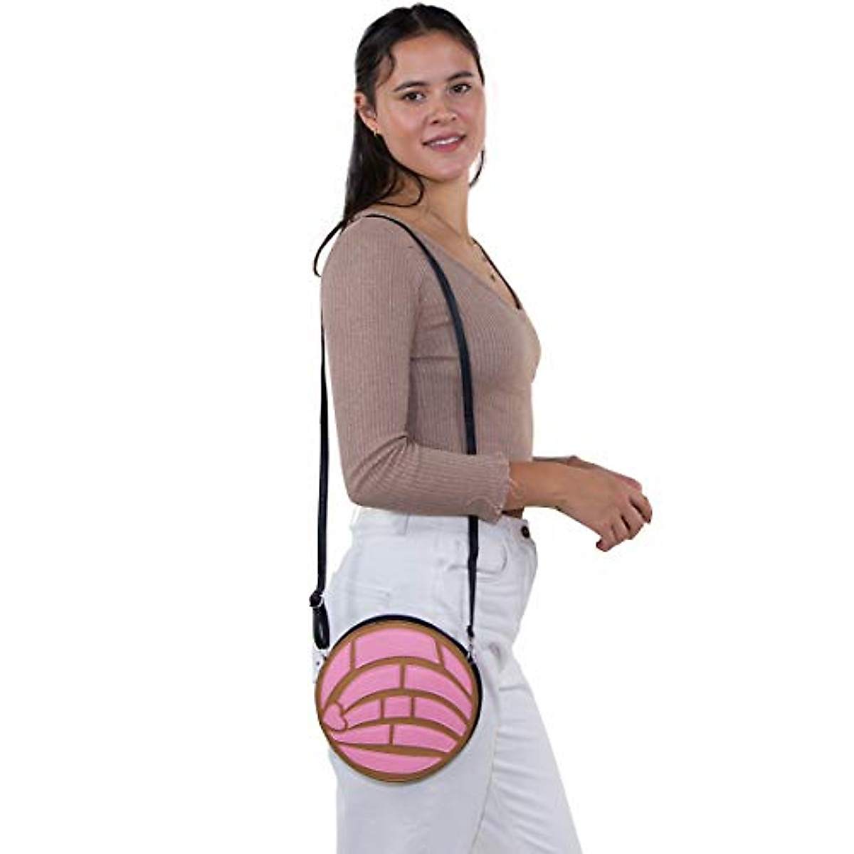 Sleepyville Critters - Teen Girl Concha Cross Body Bag in Vinyl | Great Novelty Gift Concha Purse in Vinyl | White Elephant Gifts Concha Cross Body Bag