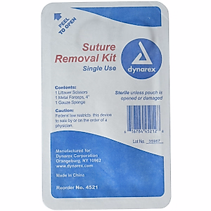 Dynarex-4521 Suture Removal Kit, Sterile - 1 Each