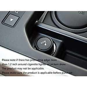 LIHAN 3 Socket Cigarette Lighter Adapter, Car Charger Plug Splitter with Dual USB Ports, 12V/24V Meter Monitor, Compatible with iPhone, LG, HTC, Samsung etc