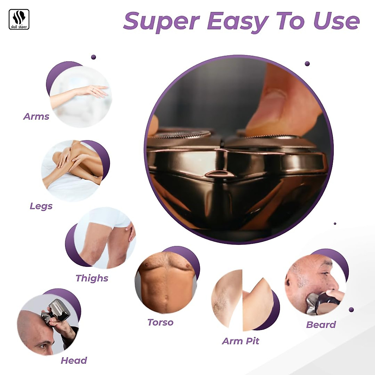 Skull Shaver Carver PRO 3 Head Replacement Blade | Electric shaver replacement heads