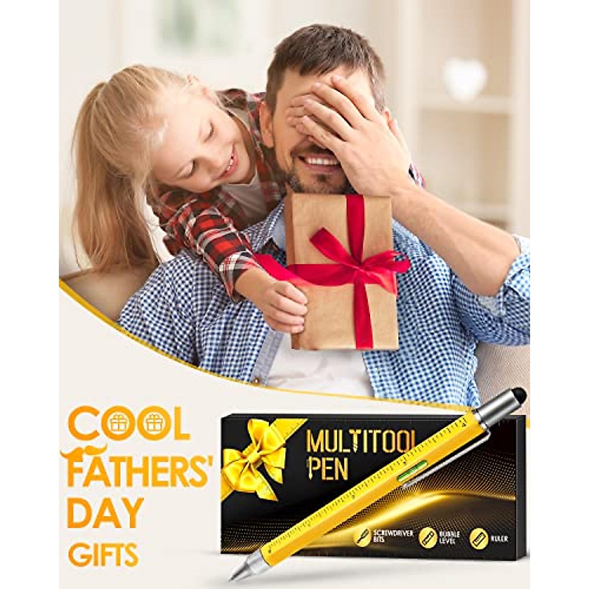 Stocking Stuffers for Men, Gifts for Men Multitool Pen, Unique Christmas Gifts for Men Who Have Everything, Tools for Men, Cool Gadgets for Men, Birthday Gifts for Dad Husband Adults Women Dad Gifts