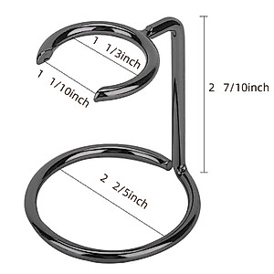 Shave Brush Stand Stainless Steel for Badger Shaving Brushes Holder Height 2.8inch/7cm Space Saver