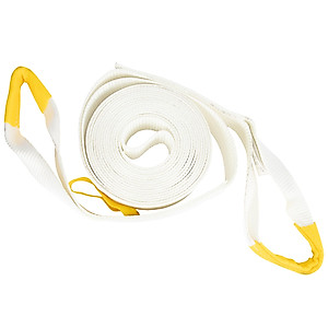 Erickson 59800 White 3" x 30' Recovery Strap,27,000 lbs Breaking Strength, 13,500 lbs Maximum Vehicle Weight Capacity