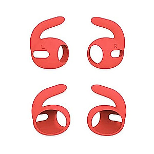 ALXCD Sport Eartips Hook Compatible with AirPods 3 Earbuds 3rd Gen 2021, Anti Slip Silicone Earbuds Covers Earhooks, Compatible with AirPods 3, 5 Pairs, White Gray Pink Red Blue