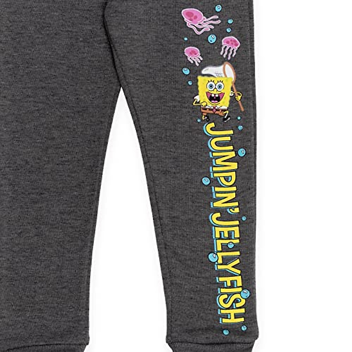 SpongeBob SquarePants Patrick Star Toddler Boys Fleece 2 Pack Jogger Pants 3T Light Grey/Dark Grey