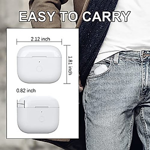 Wireless Charging Case Compatible with AirPods 3rd Generation Charging Case Cover, Replacement Charger Case Cover for Air Pods 3 Gen with Bluetooth Sync Quick-Pairing Button (Earbuds Not Included)