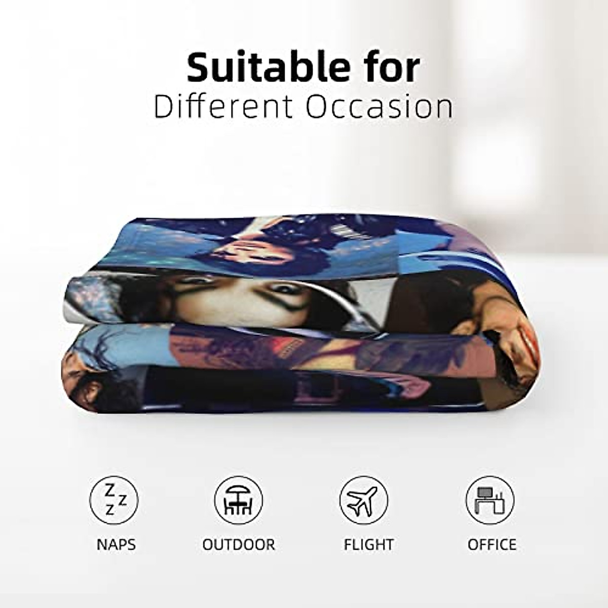 shuangying Throw Blanket Comfort Lightweigt Warmth Flannel Super Soft Cozy Blankets Birthday Gift.Sofa Bed. 60''x50''