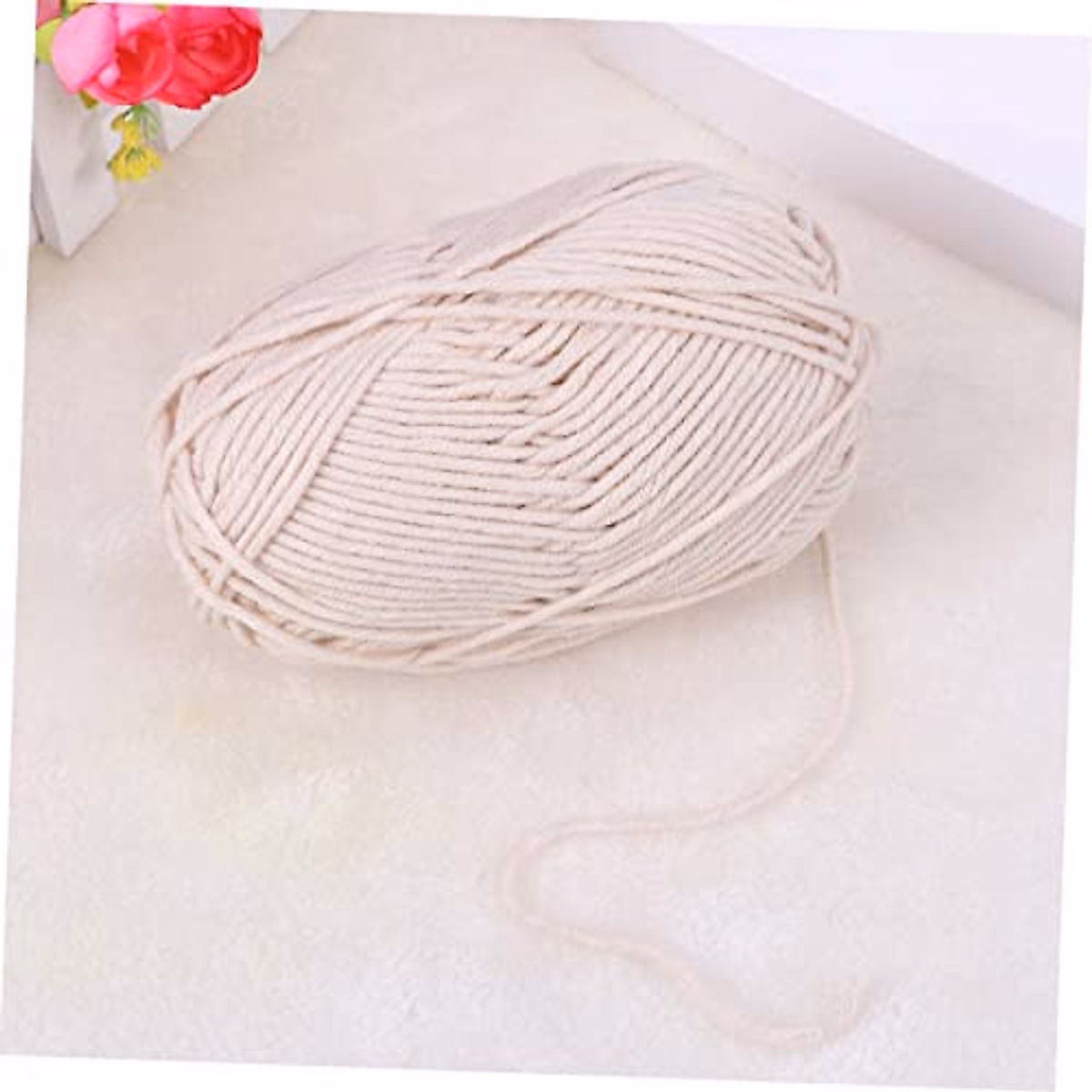 EXCEART Chunky Yarn Fuzzy Yarn Knitting Yarn Cone Thick Knitting Yarn Crochet Thread Line Doll Frosting Suite Soft Cotton Yarn for Knitting Yarn Soft Thick Yarn Acrylic Yarn Crochet Kit