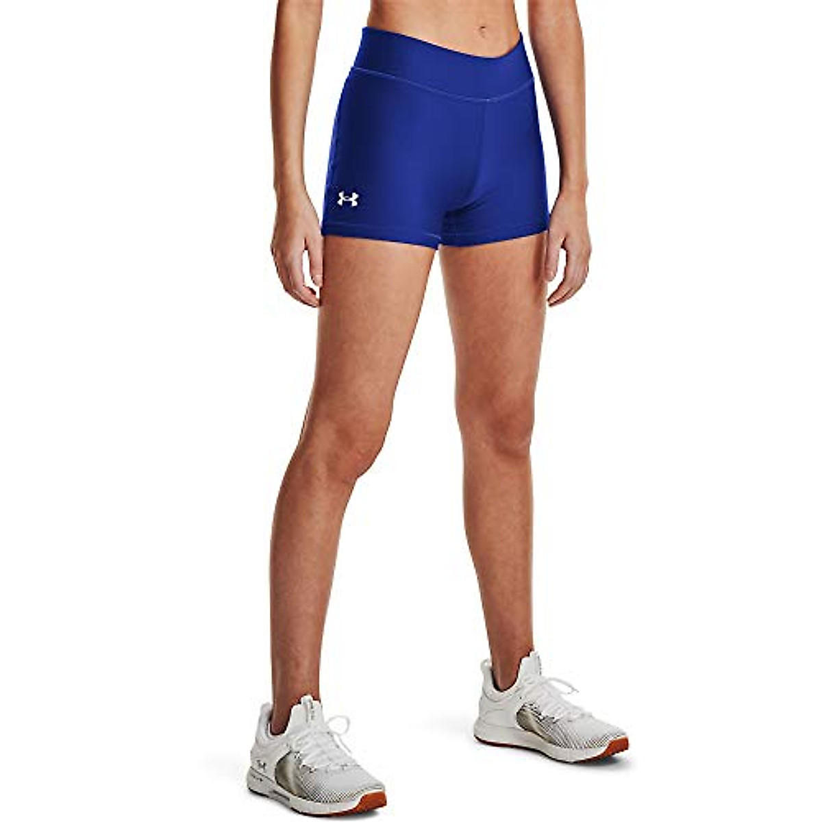 Under Armour Heatgear Armour Mid Rise Shorty, Royal Blue (400)/White, Small