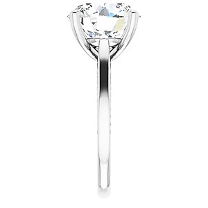 JEWELERYIUM Round Brilliant Cut 6 Carat, Colorless Moissanite Engagement Ring, Wedding/Bridal Ring Set, Solitaire Halo, Antique Anniversary Promise Ring Gift for Her (7.5)