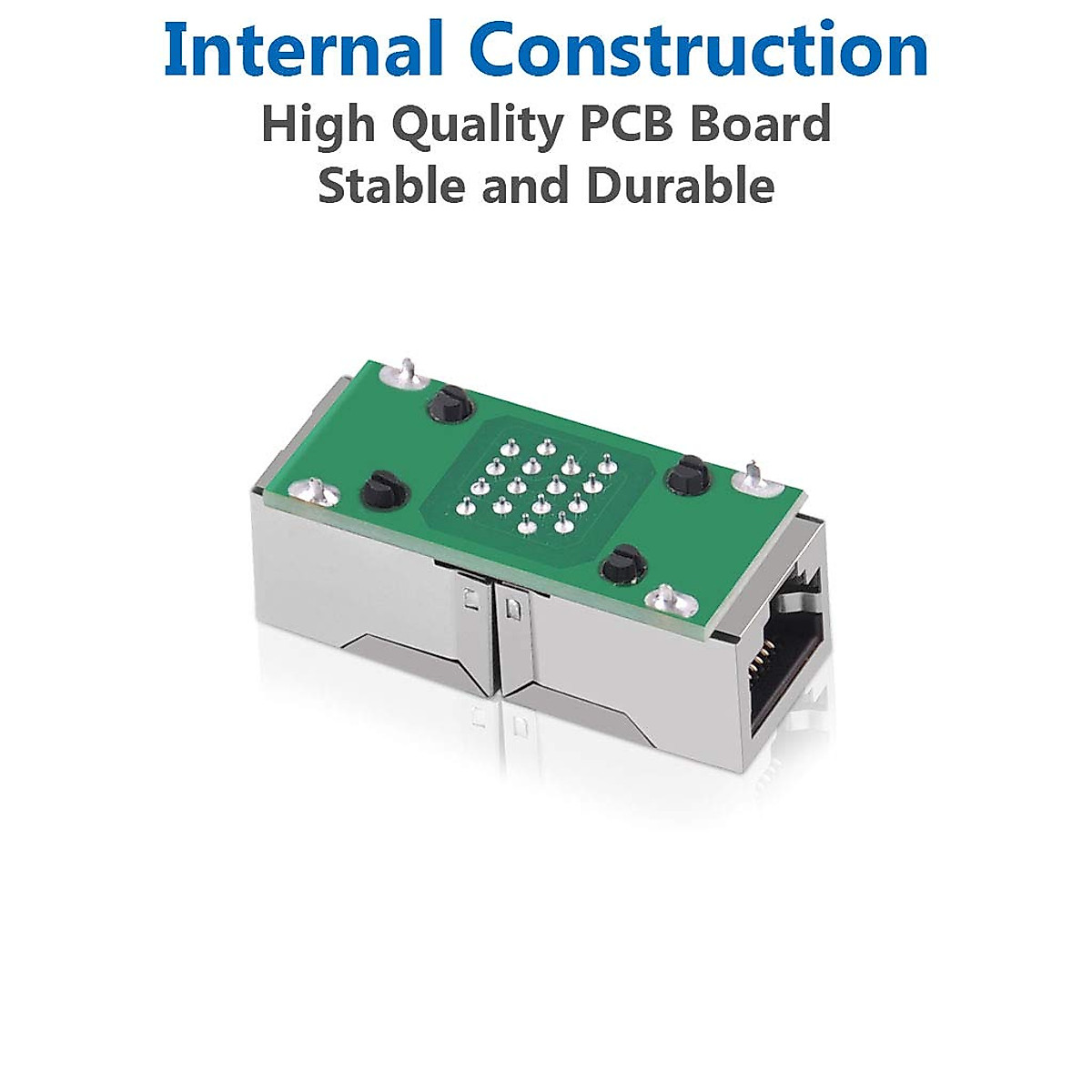 RJ45 Coupler 5 Pack Shielded Inline Gigabit Ethernet LAN Internet Network Patch Couplers Connectors for Cat7/Cat6a/Cat5e Ethernet Cable Extender Adapter Female to Female – Black