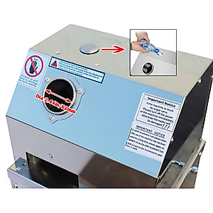 INTBUYING Sugarcane Juicer Electric Sugar Cane Press Machine W/3 Stainless Steel Rollers 2 Knives Sugarcane Extractor Machine Commercial Sugarcane Ginger Juice Mill Machine 110V 660LB/H