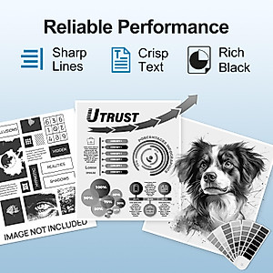 LemeroUtrust Remanufactured Ink Cartridge Replacement for Canon 210XL 211XL PG-210 CL-211 210 211 XL use with Canon PIXMA MX410 MP480 MP495 MP250 MP280 MX330 IP2702 (Black, Tri-Color, 2-Pack)