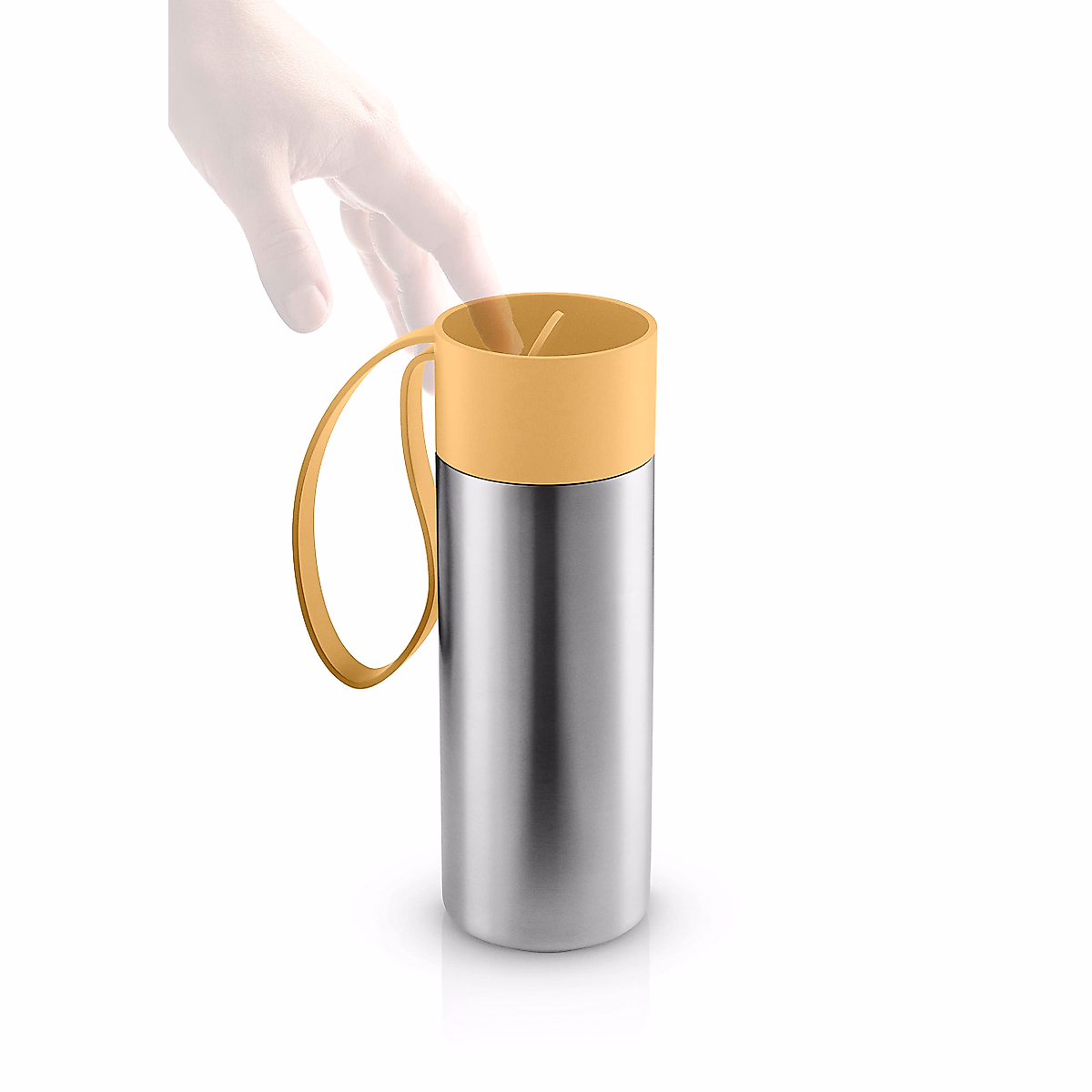 Eva Solo | To Go Cup 12oz | Double walled thermo cup with vacuum | Danish Design, Functionality & Quality | Golden sand