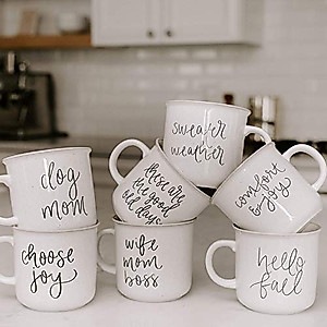 Sweet Water Decor Does This Ring Make Me Look Engaged Mug | 16oz Campfire Style Mug for Brides | Bridal Shower, Engagement Gift