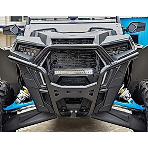 SAUTVS Front Bumper for Polaris RZR 1000 XP / XP4, Front Low Profile Bumper Heavy Duty Brush Guard for Polaris RZR 1000 XP/XP 4 1000 Sport Turbo 2019-2023 Accessories (Replace #2884019-458)