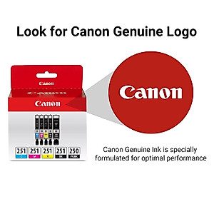 Canon PGI-250/ CLI-251 5 Color Amazon Pack