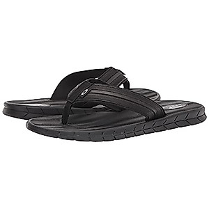 Oakley Men's Pier Ellipse Flip Flop, Blackout, 13