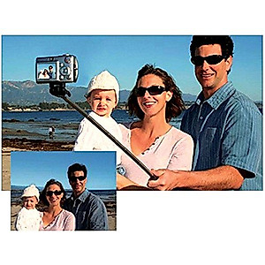 Extra-long Durable Selfie Stick Kit with Tripod by Shutterstix for iPhones, Samsung, Hero & Compact Cameras, with Bonus Tripod, Bluetooth Wireless Remote Control; Latest Version, Light-weight & Compact