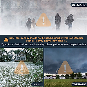 Shintenchi 12x18.5ft Heavy Duty Carport, Portable Garage with Removable Sidewalls, Doors and Ventilated Windows, All-Season Tarp for Car, UV Resistant Waterproof Carport Canopy (Grey)