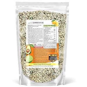 Gardenwise 6-4-6 Avocado and Citrus Tree Professional Fertilizer Plant Food for Outdoor/Indoor Gardening; Quick-Release Nitrogen Fertilizer; Orange, Lime, Avocado and Lemon Tree Fertilizer (2 QUARTS)
