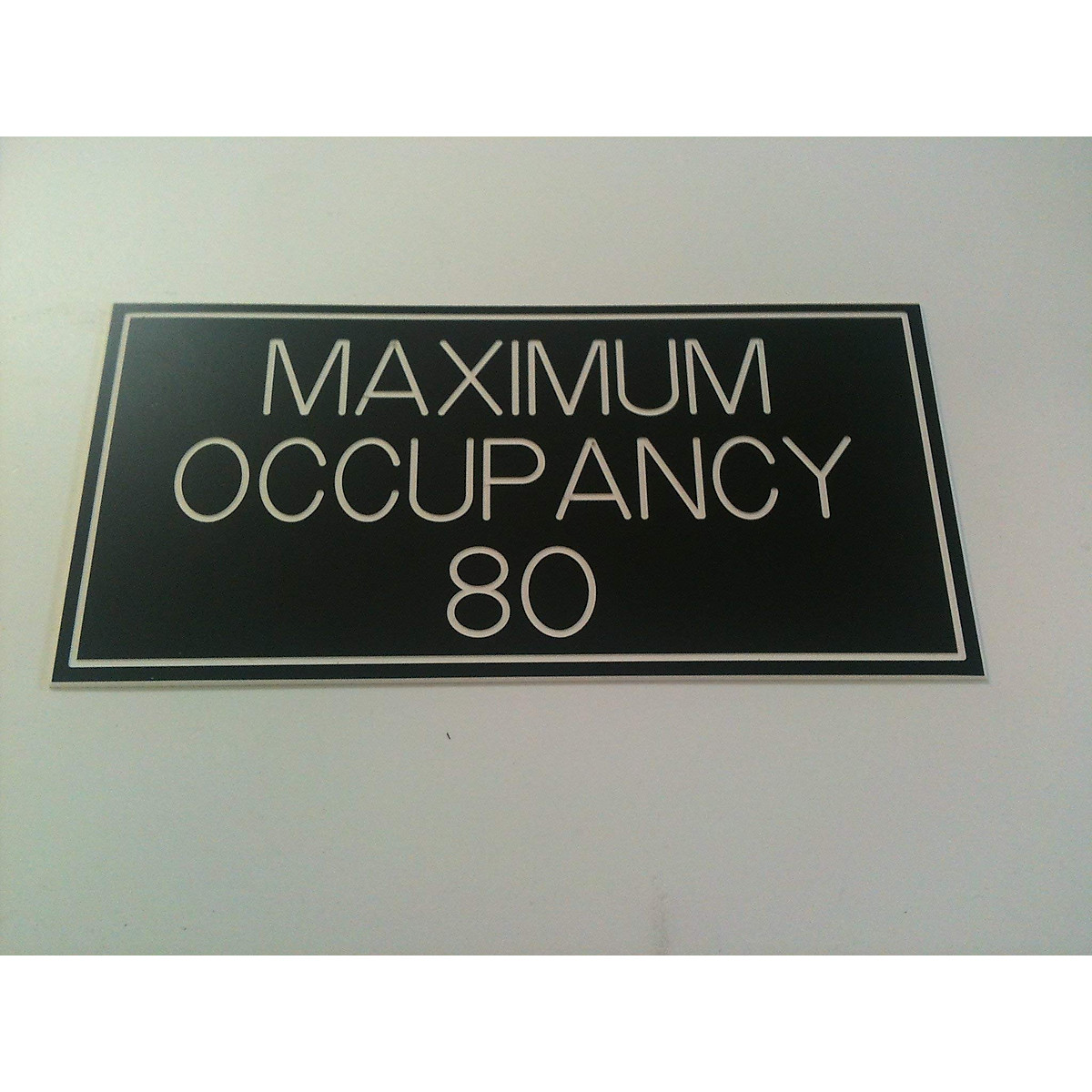 Maximum Occupancy Sign black