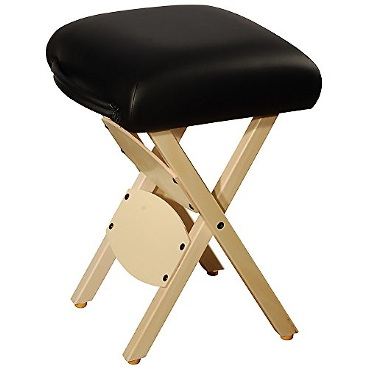 Mt Massage Tables Wooden Handy/Folding Massage Stool Black