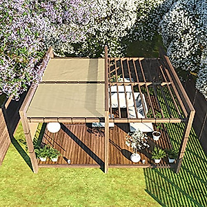 ColourTree 8' x 50' Beige Fence Privacy Screen Windscreen Cover Fabric Shade Tarp Netting Mesh Cloth - Commercial Grade 170 GSM - Cable Zip Ties Included - Custom