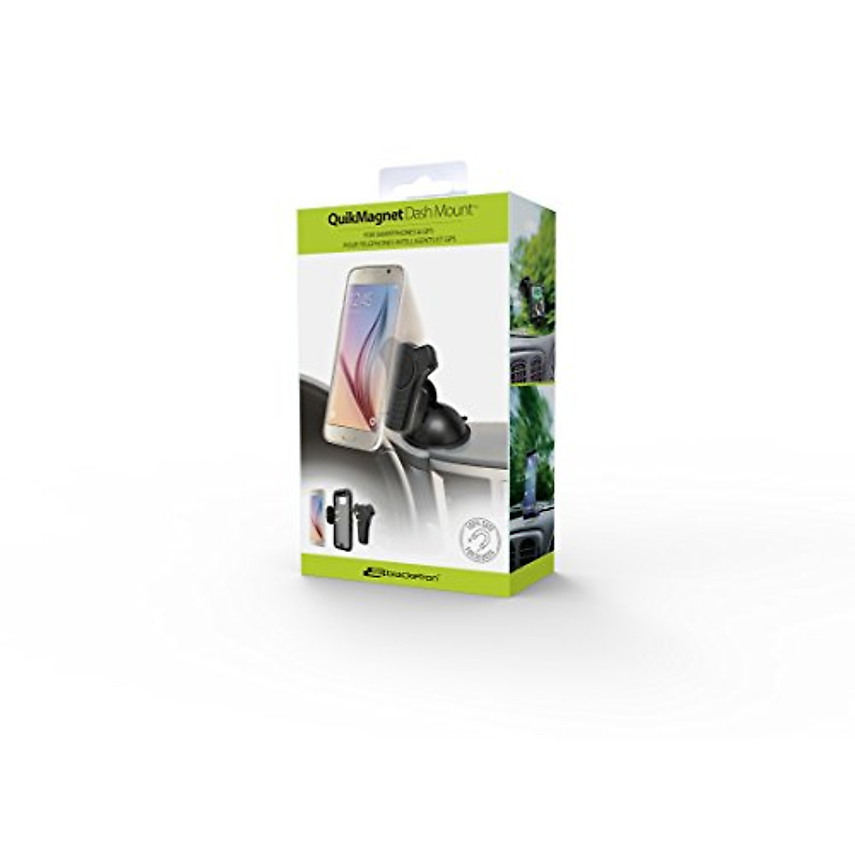 Bracketron QuikMagnet Dash Mount iPhone X 8 Plus 7 SE 6s 6 5s 5 4s 4 Samsung Galaxy S9 S8 S7 S6 S5 Note Google Pixel 2 XL LG Nexus Sony Nokia BT1-599-2